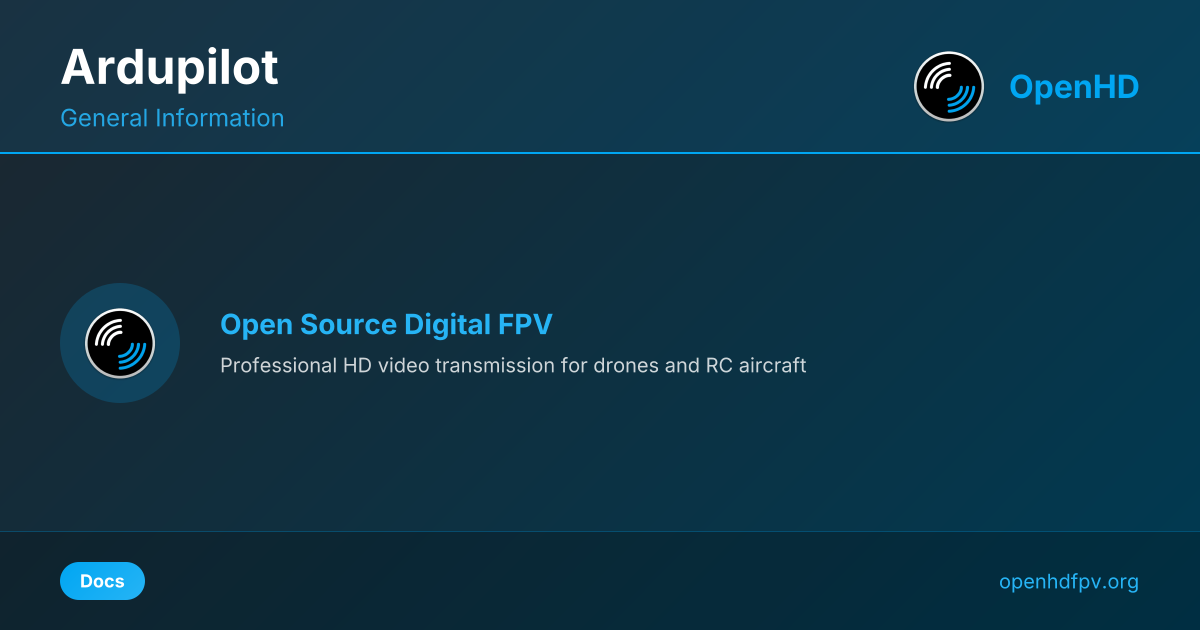 Ardupilot | OpenHD