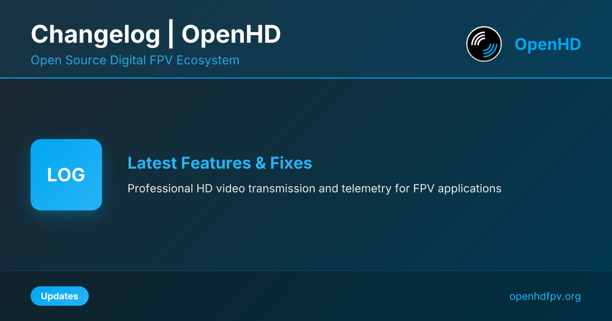 Changelog | OpenHD